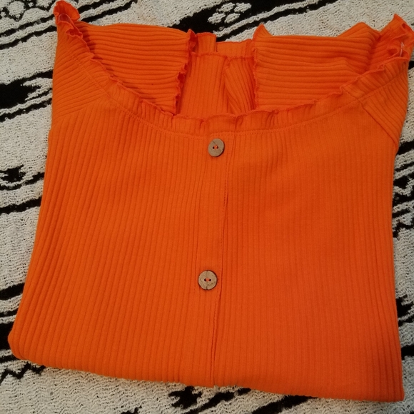 Derek Heart | Tops | Derek Heart Plus Orange Top Sz X | Poshmark